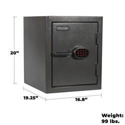 Sanctuary Diamond 2.2 cu. ft. Fireproof/Waterproof Home & Office Safe ...