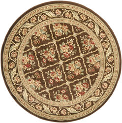 Safavieh Lyndhurst Brown 5'3" x 5'3" Round Area Rug at Menards®