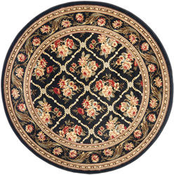 Safavieh Lyndhurst Black 5'3" x 5'3" Round Area Rug at Menards®