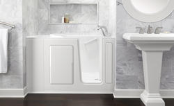 Safety Tubs® Entry Series 48"W x 28"D White Gelcoat Soaking Walk-In ...