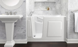 Safety Tubs® Entry Series 60"W x 30"D White Gelcoat 22-Jet Dual Massage ...