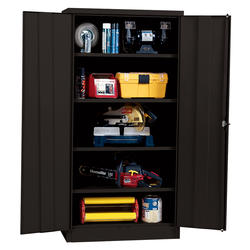Sandusky Lee® 36"W x 72"H x 18"D Black Tall Storage Cabinet at Menards®