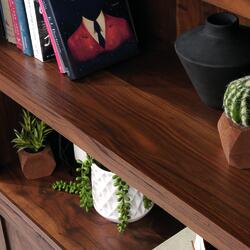 Sauder® Select Grand Walnut® 5-Shelf Bookcase with Doors at Menards®