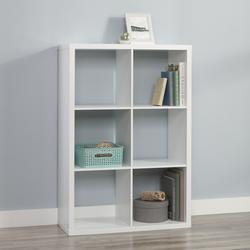 Designer's Image™ 30"W x 43-13/16"H x 13"D White 6-Cube Premium ...