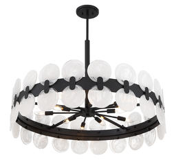 Savoy House Boca 10-Light Matte Black Chandelier at Menards®