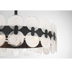 Savoy House Boca 10-Light Matte Black Chandelier at Menards®