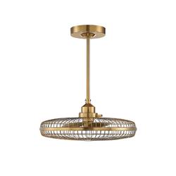 Savoy House Wetherby 14" Warm Brass Indoor LED Ceiling Fan with Remote ...