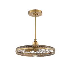 Savoy House Wetherby 14" Warm Brass Indoor LED Ceiling Fan with Remote ...