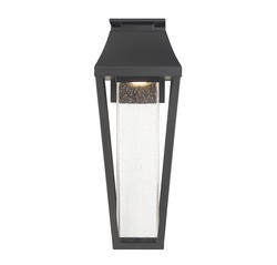 Savoy House Brookline Integrated LED Matte Black Outdoor Wall Light at ...