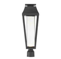 Savoy House Brookline Integrated LED Matte Black Outdoor Post Lantern ...