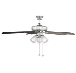 Savoy House® First Value 52" Satin Nickel Indoor Ceiling Fan at Menards®