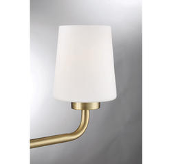 Savoy House Essentials Capra 3-Light Warm Brass Vanity Light at Menards®