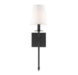 Savoy House Essentials Monroe 1-Light Matte Black Sconce at Menards®