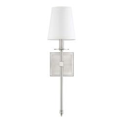 Savoy House Essentials Monroe 1-Light Satin Nickel Sconce at Menards®
