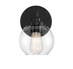 Savoy House Essentials Carson 1-Light Matte Black Vanity Light at Menards®