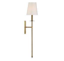 Savoy House Essentials Monroe 1-Light Warm Brass Sconce at Menards®