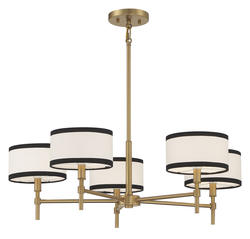 Meridian 5-Light Natural Brass Chandelier at Menards®