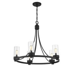 Meridian 5-Light Matte Black Chandelier at Menards®