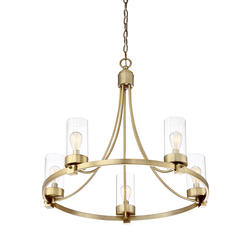 Meridian 5-Light Natural Brass Chandelier at Menards®