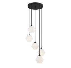 Meridian 5-Light Matte Black Chandelier at Menards®