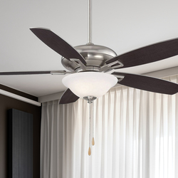 Meridian 52" 2-Light Brushed Nickel Indoor Ceiling Fan at Menards®