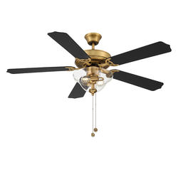 Meridian 52" 2-Light Natural Brass Indoor Ceiling Fan at Menards®
