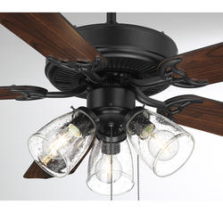 Meridian 52" 3-Light Matte Black Indoor Ceiling Fan at Menards®