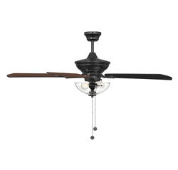 Meridian 52" 2-Light Matte Black Indoor/Outdoor Ceiling Fan at Menards®