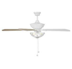 Meridian 52" 2-Light White Indoor/Outdoor Ceiling Fan at Menards®