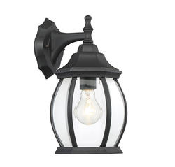 Meridian 1-Light Black Outdoor Wall Light at Menards®