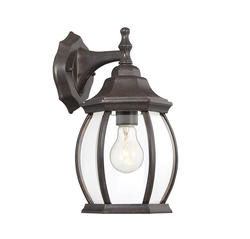 Meridian 1-Light Rustic Bronze Outdoor Wall Light at Menards®