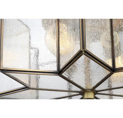 Savoy House Meridian 16"W Natural Brass 2-Light Semi-Flush Mount ...