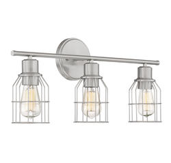 Meridian 3-Light Brushed Nickel Vanity Light at Menards®