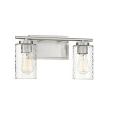 Meridian 2-Light Brushed Nickel Vanity Light at Menards®