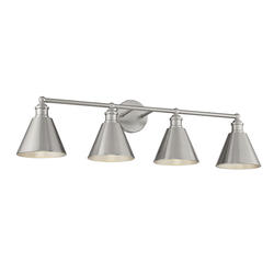 Meridian 4-Light Brushed Nickel Vanity Light at Menards®