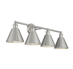 Meridian 4-Light Brushed Nickel Vanity Light at Menards®