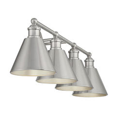 Meridian 4-Light Brushed Nickel Vanity Light at Menards®