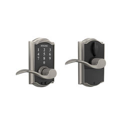 Schlage® Touch™ Keyless Electronic Accent Entry Door Lever with Camelot ...