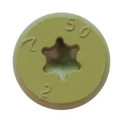 Grip Fast® Premium 1/4" x 2" Star Drive Tan Washer Head Structural ...