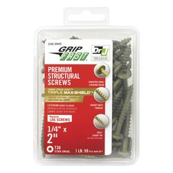 Grip Fast® Premium 1/4" x 2" Star Drive Tan Washer Head Structural ...