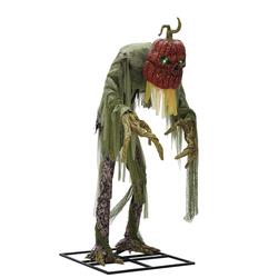 Pumpkin Hollow™ 7' Animated LED Bad Seed Pumpkin with Sound Halloween ...