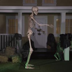 Pumpkin Hollow™ 8' Animated LED Skeleton with Sound Halloween Décor at ...