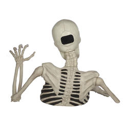 Pumpkin Hollow™ 7'5" LED Ground-Breaking Skeleton with Animated Eyes ...