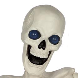 Pumpkin Hollow™ 7'5" LED Ground-Breaking Skeleton with Animated Eyes ...