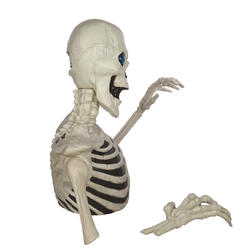 Pumpkin Hollow™ 7'5" LED Ground-Breaking Skeleton with Animated Eyes ...