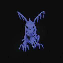 Pumpkin Hollow™ 10" Black Light Posable Halloween Gargoyle Skeleton at ...