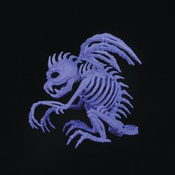 Pumpkin Hollow™ 10" Black Light Posable Halloween Gargoyle Skeleton at ...