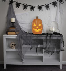 Pumpkin Hollow™ 15-3/4" Lighted Talking Pumpkin Halloween Lantern at ...