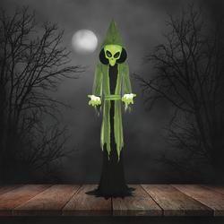 Pumpkin Hollow™ 8' Animated Light-Up Alien at Menards®