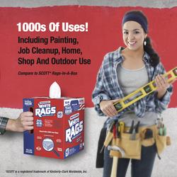 ToolBox® Professional White Rags Shop Towels - 200 Count at Menards®